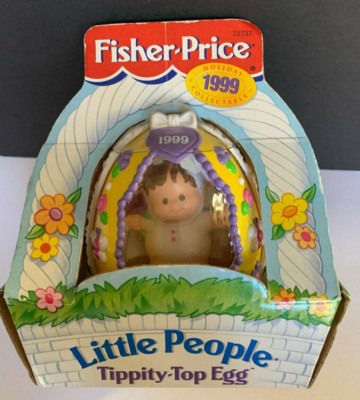 NIB Fisher Price 1999 Little People Tippity Top Egg, BUNNY OUTFIT | eBay