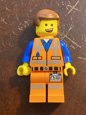 LEGO Movie 2015 Minifigure Emmet 2-Sided Head Lopsided Sad / Happy ...