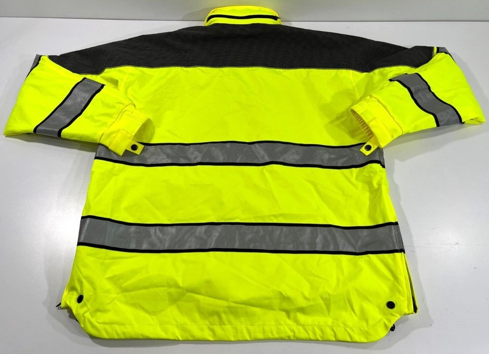 GERBER ECLIPSE JACKET MED SHELL ONLY 70RX-L BBP RESISTANT COAT HIGH VIS ...