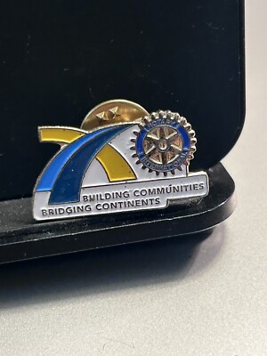 Rotary International Lapel, Hat or Vest Enameled Pin Building ...