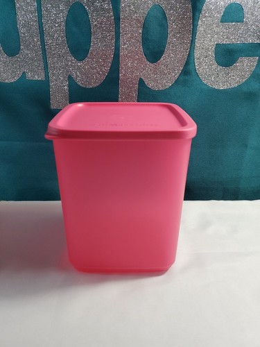 Tupperware Basic Bright Square Container Pink 7.5 Cup | eBay