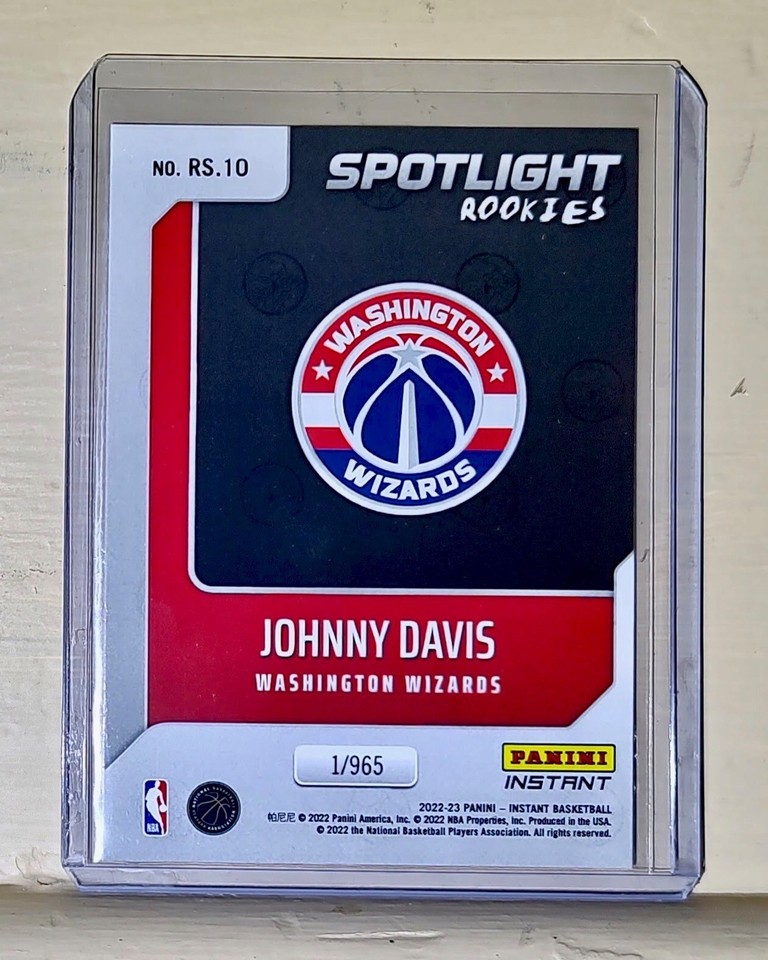 Johnny Davis 2022-23 Panini NBA #10 Spotlight Rookies Card 1/965 | eBay