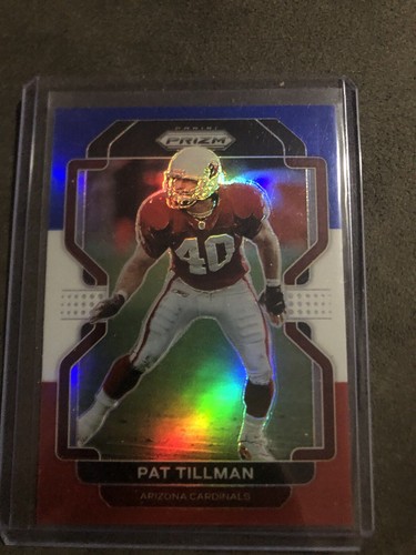 Pat Tillman 2021 Panini Prizm Football - Red White & Blue Prizm Card ...