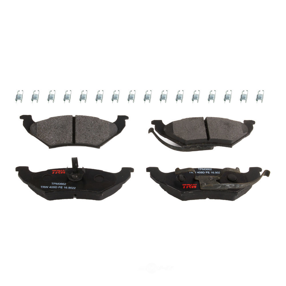 Disc Brake Pad Set-Premium Disc Brake Pad TRW TPM0662 for sale online ...