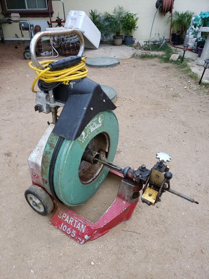 SPARTAN SEWER PIPE DRAIN CLEANING CLEANING MACHINE MODEL # 1065 | eBay