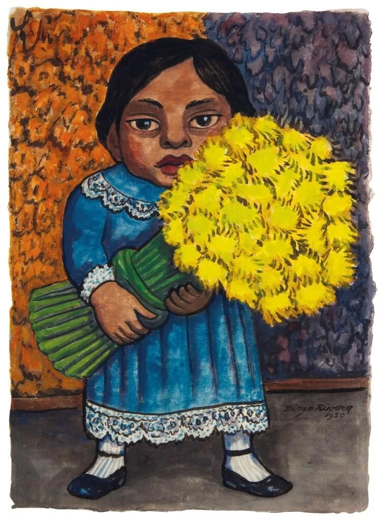Diego Rivera Flower Paintings
