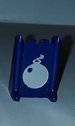Stratego (1961-1975) ~ Replacement Game Piece ~ BLUE ~ BOMB ~ Plastic ...