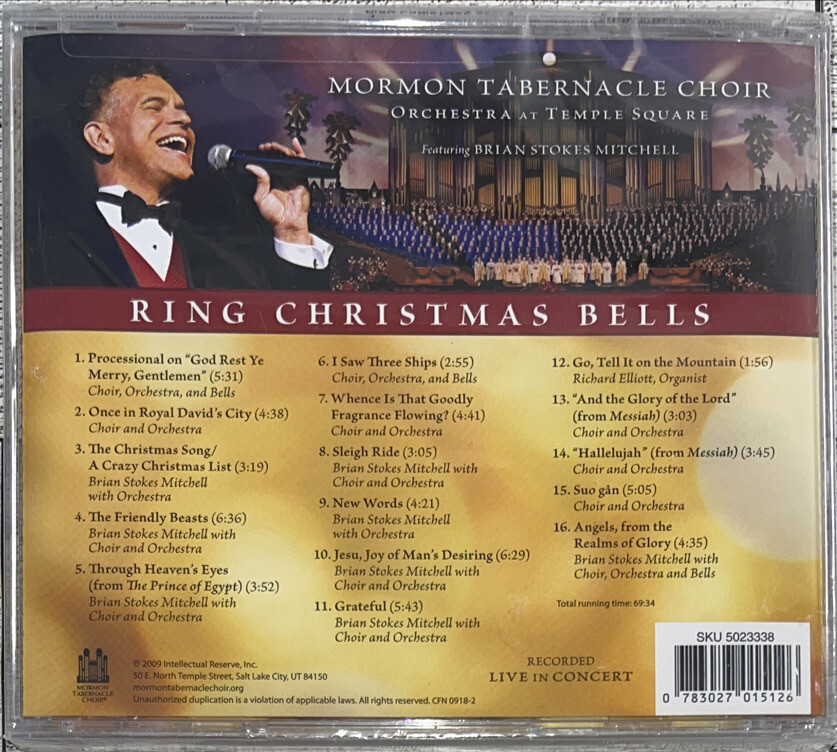 Ring Christmas Bells By Mormon Tabernacle Choir (CD, 2009) Factory ...