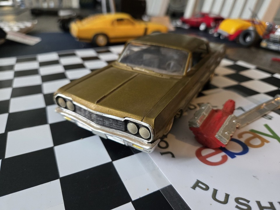 BUILT MODEL CAR VINTAGE AMT CHEVY IMPALA OLDER BUILT PIECE NEEDS PARTS ...