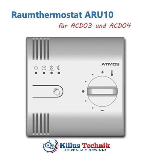 Raumthermostat ARU10 ,kabelgebunden für ATMOS ACD03 und ACD04 | eBay