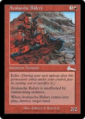 MTG 1x Avalanche Riders Urza's Legacy Magic The Gathering | eBay