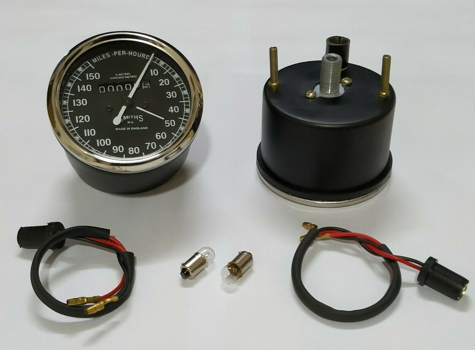 SMITHS REPLICA 150 MPH SPEEDOMETER 8,000 RPM TACHO SPEEDO FOR NORTON ...