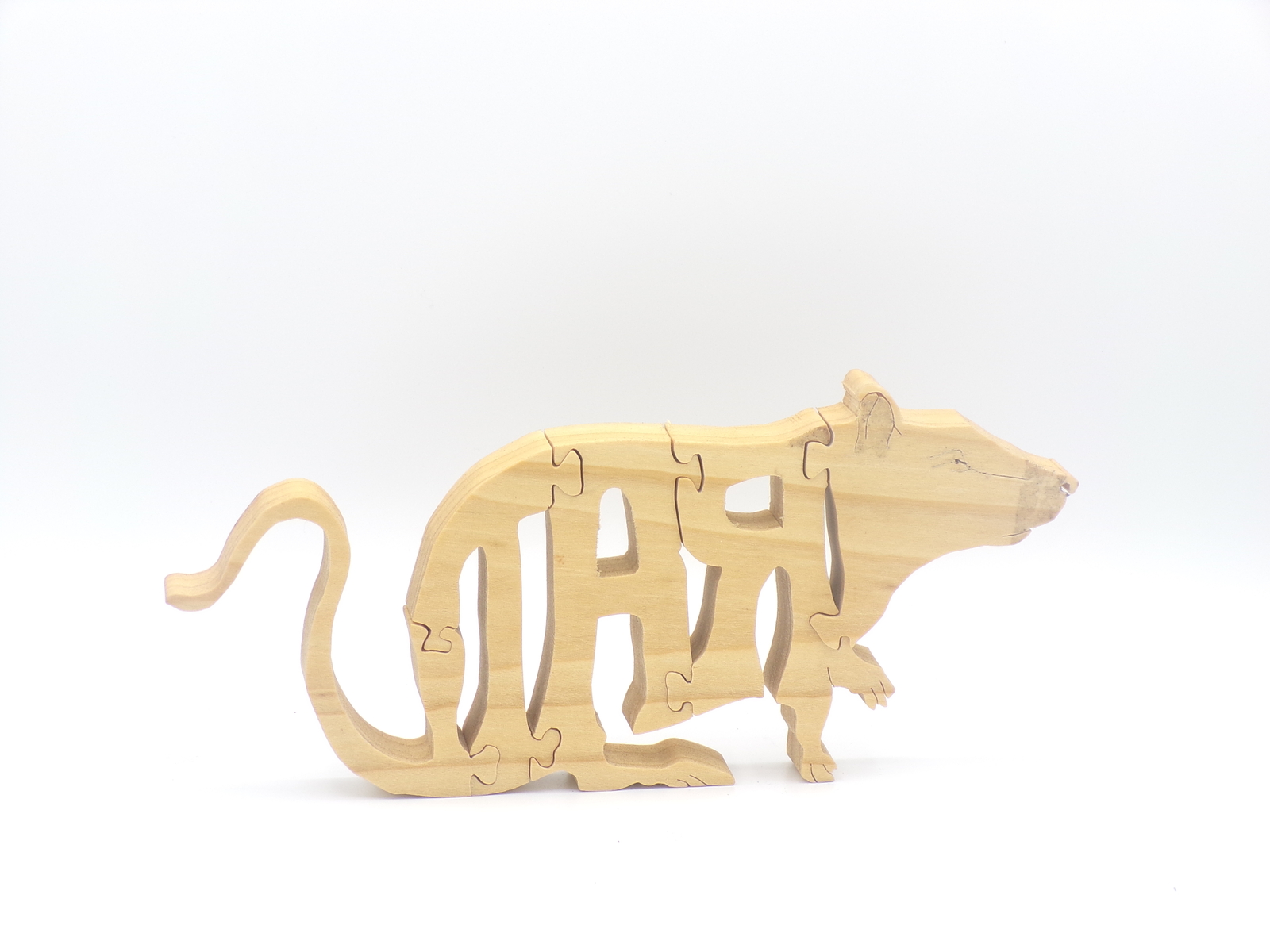 Wooden Rat Jigsaw Puzzle | Hand Cut Puzzle | Kids Puzzle | Handmade ...