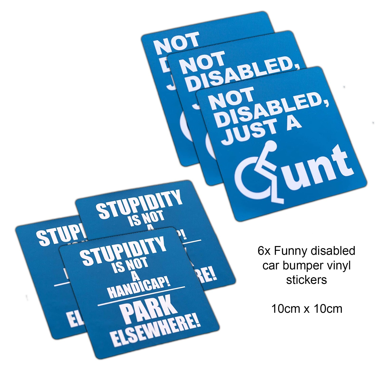 Ultimate Car Prank Kit -Fun Car bumper stickers /fake joke parking ...