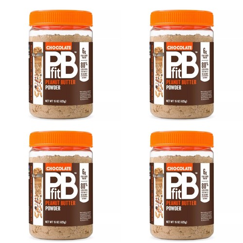 (Lot of 4) Better Body Foods Chocolate PB Fit Peanut Butter Powder 15oz ...