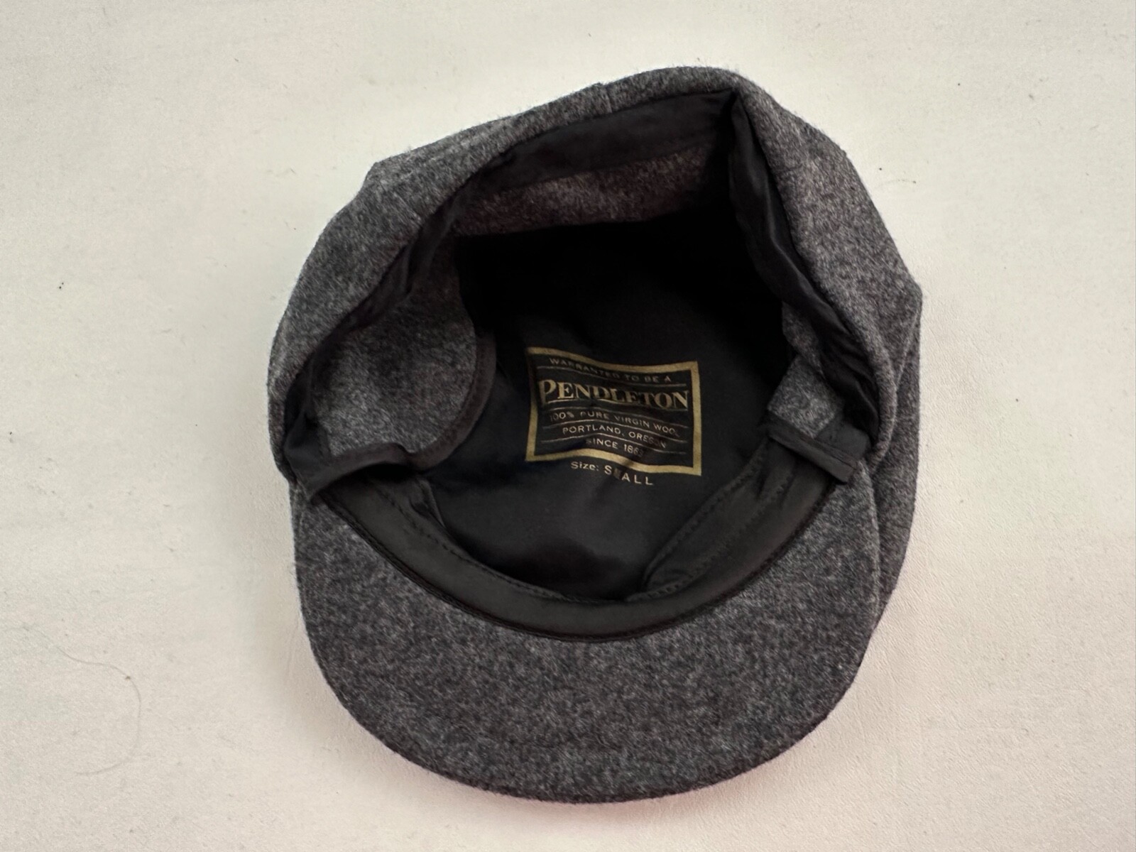 Pendleton Graphic Gray Newsboy Hat Cap Cabbie Wool Size Small | eBay