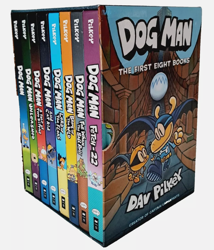 Dog Man The First Eight Books Box Set Colection, Books 1-8 - Hardcover ...