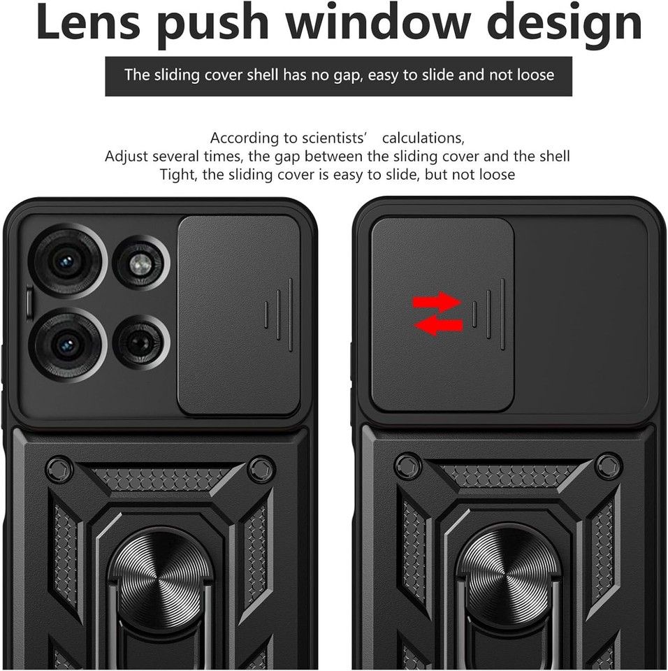 Case For Motorola Moto G86 / G86 Power / G56, Ring ARMOUR Shockproof ...