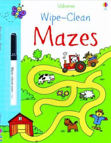 Wipe-Clean Mazes (Wipe-Clean Books) - Paperback By Greenwell, Jessica ...