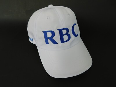 RBC Hat Baseball Cap Hook & Loop Adjustable White Blue Light Weight ...
