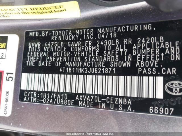 Automatic Transmission 2.5L A25AFKS Engine FWD UB80E Fits 18-23 CAMRY ...