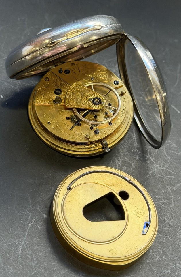 FINE 19th CENTURY SILVER POCKET WATCH BY THOMAS BOTT & Co LIVERPOOL c ...