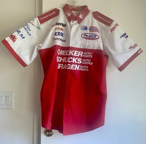 Del Worsham NHRA Pit Crew Shirt Checker Kragen Auto Parts Simpson Size ...