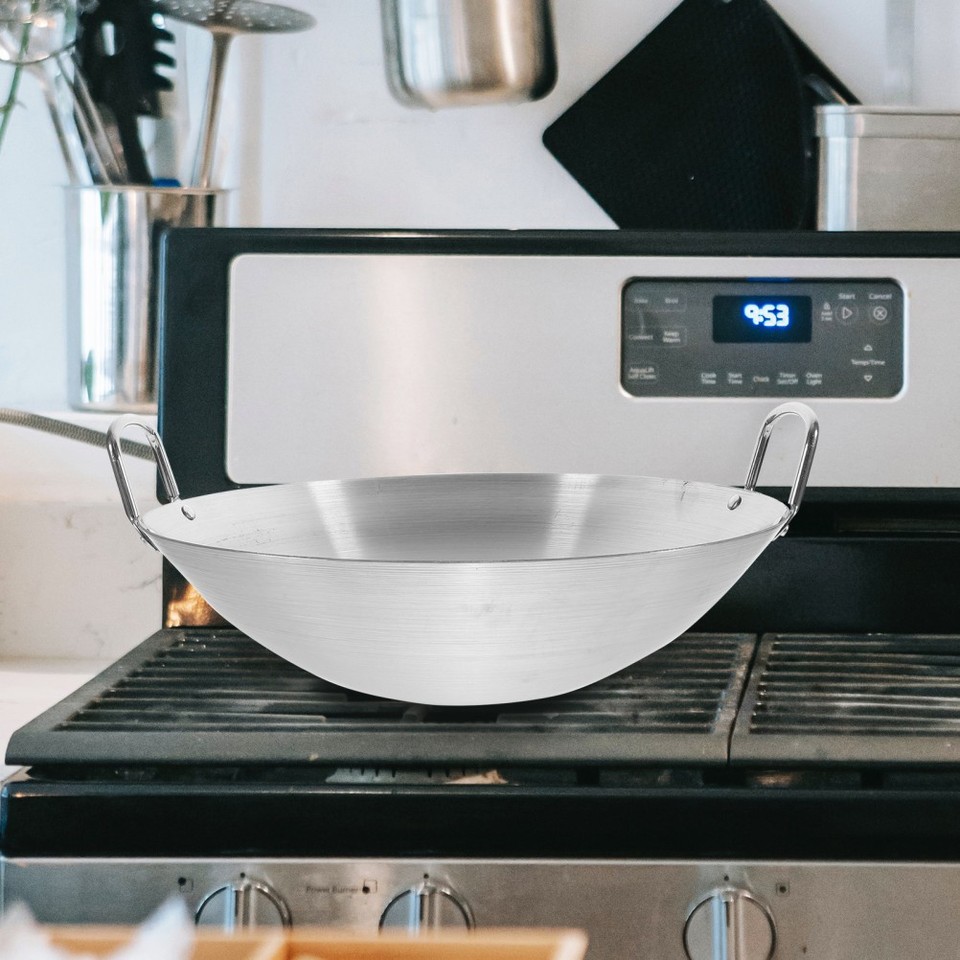 Wok for Electric Stove Stailess Steel Stainless Pans Cooking Small ...