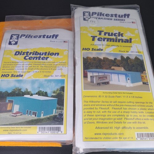 Pikestuff made in USA HO scale Dist centre and truck terminal SEALED ...