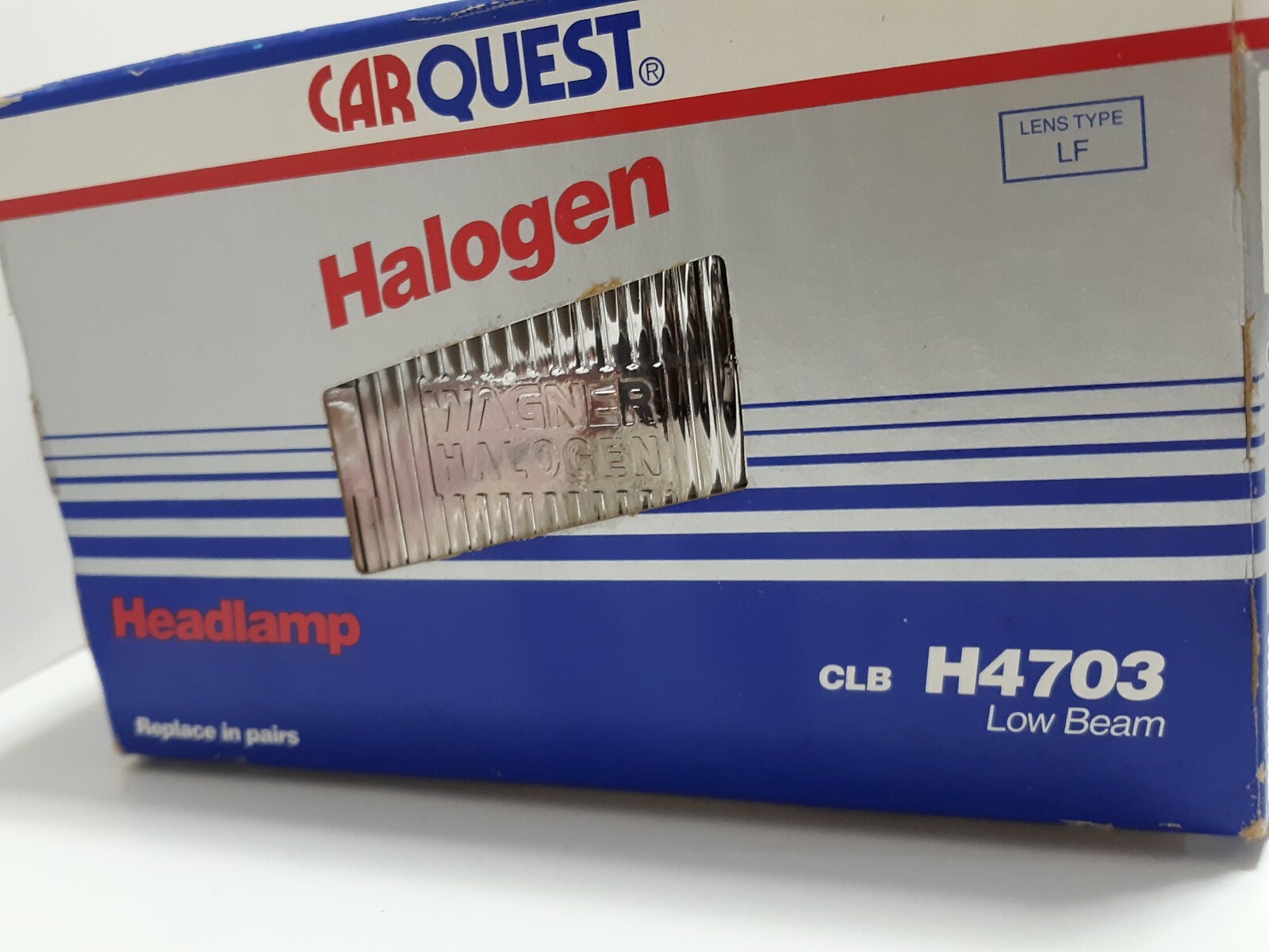 NEW HALOGEN HEADLAMP H4703 LF lense type. Low Bean Light new old stock ...