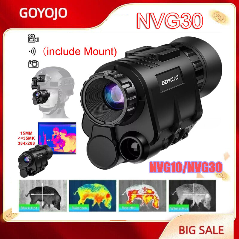 NVG30 NVG10 IR 1920x1080p Night Vision Goggles Monocular WiFi F Hunting ...