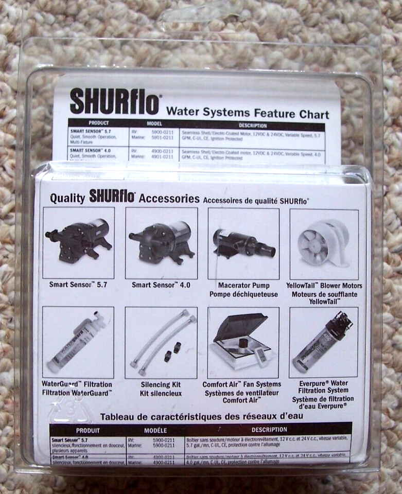 SHURflo In-Line Strainer 1/2" Male Pipe Straight #255-313 New | eBay