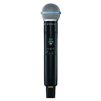 Shure SLXD2/B58 Handheld Microphone Transmitter with Beta 58 Capsule ...