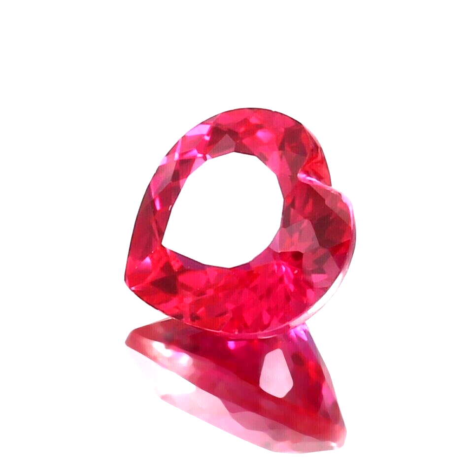 Certified 4+ Ct Natural Heart Shape Flawless Burmese Red Ruby Loose ...