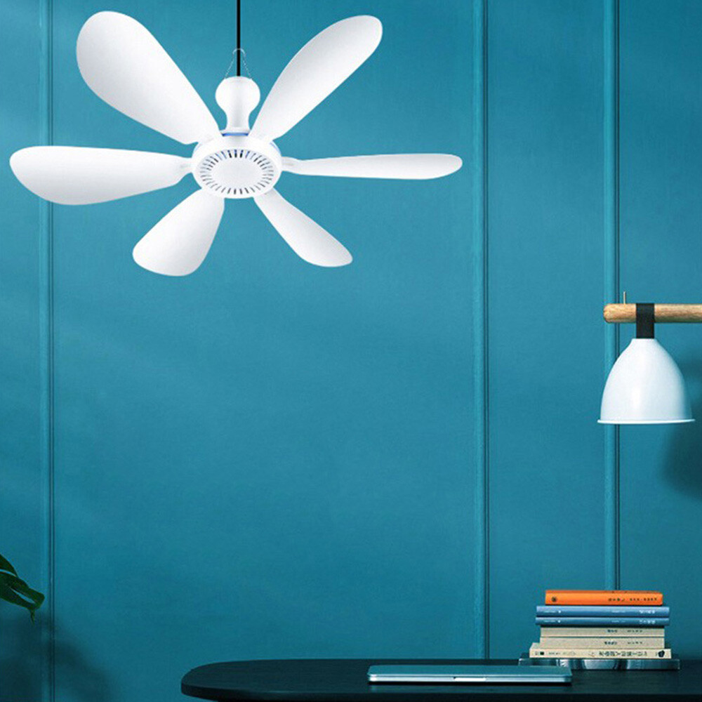 Portable Mini USB Ceiling Fan Hanging USB Power Air Circulator for ...