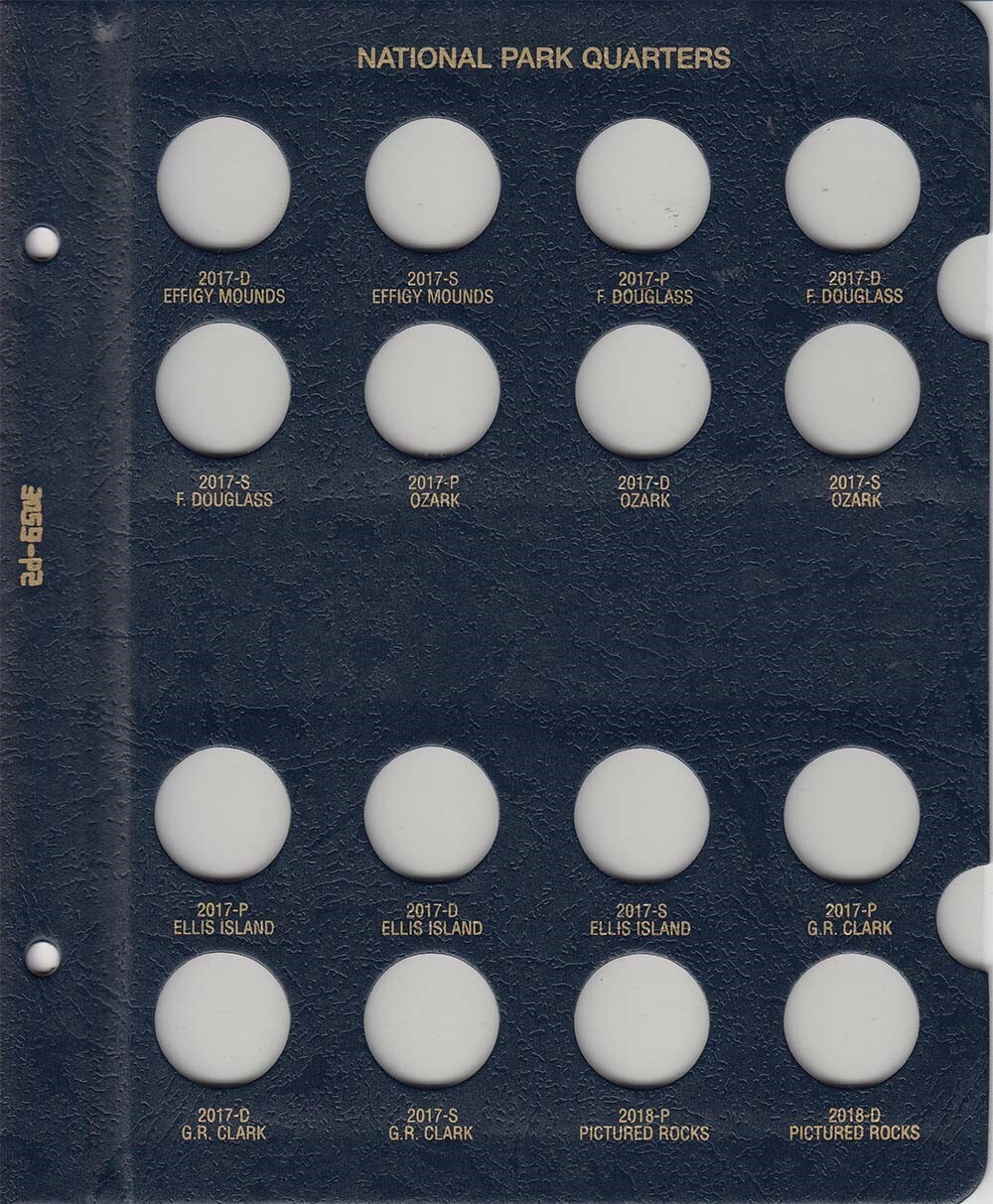 2 Whitman Coin Albums For Collection of US National Parks Quarters 2010 ...