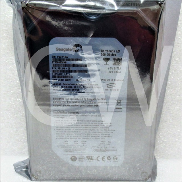 Seagate Barracuda ES 500GB Internal 7200RPM 3.5" (ST3500630NS) HDD for ...