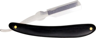 Double Edge Straight Razor Wooden Handle Light Weight Barber Black ...