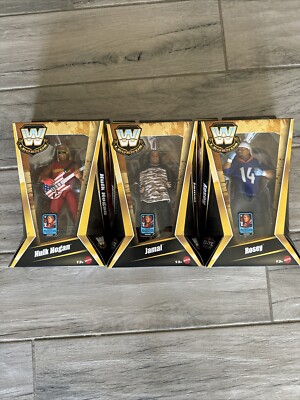 WWE Elite Legends Series 23 Rosey & Jamal, Hulk Hogan 3MW Action Figure ...