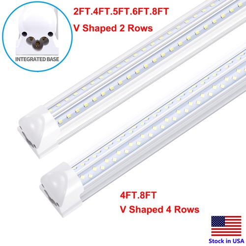 T8 Linkable LED Shop Light 2FT 4FT 6FT 8FT 120W LED Light Bulb Shop ...