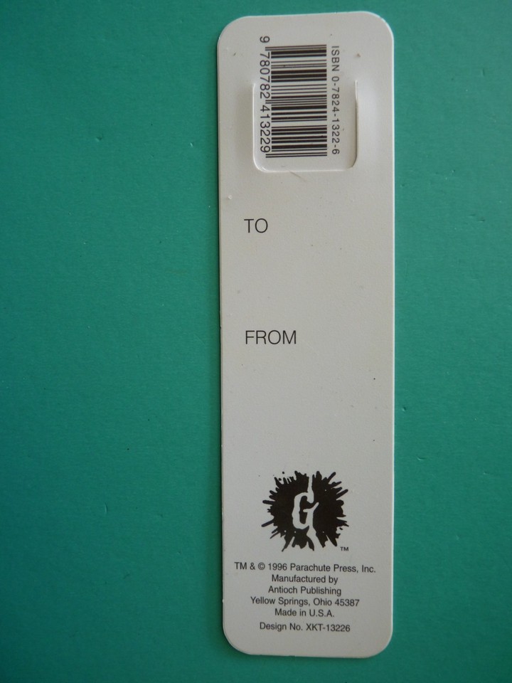 Vtg 90s GOOSEBUMPS Tab Bookmark DON'T BE A DUMMY-READ A BOOK Antioch | eBay