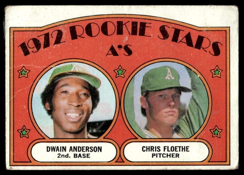 1972 Topps A's Rookies - Dwain Anderson / Chris Floethe #268 | eBay