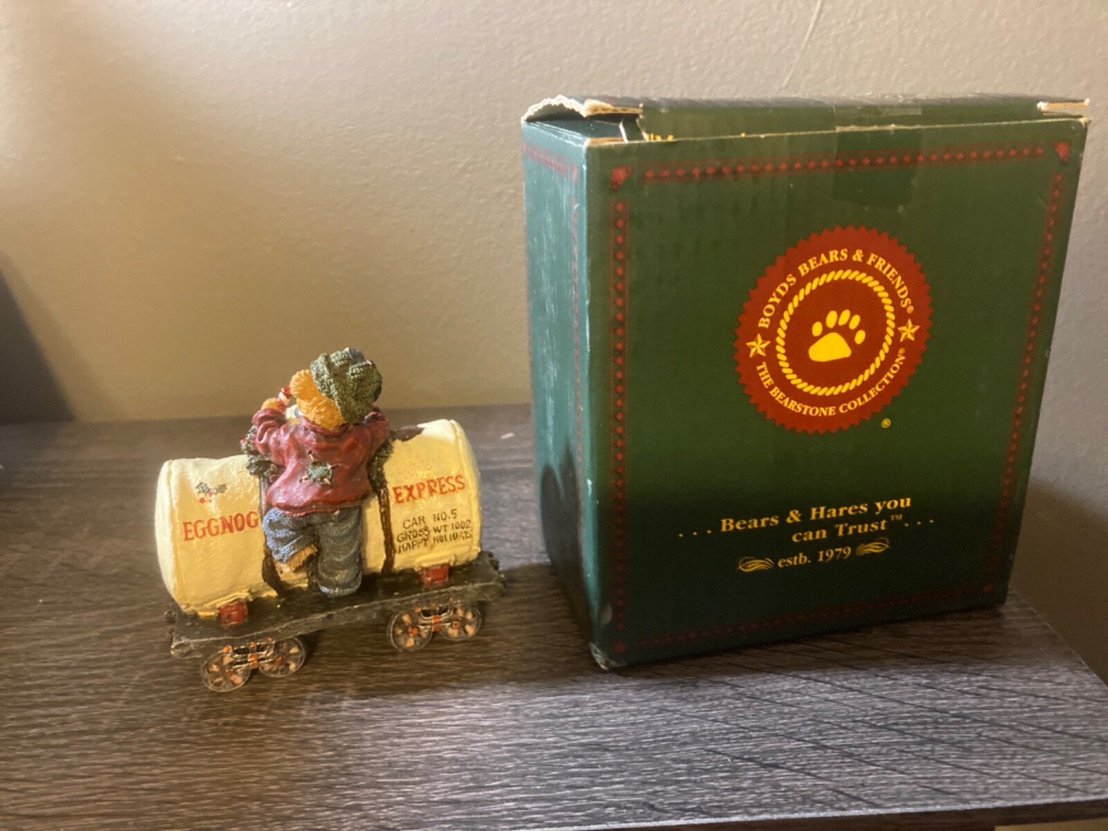 Boyds Bears Sippy Longstraw... Eggnog Express Train Car #2487 Retired ...