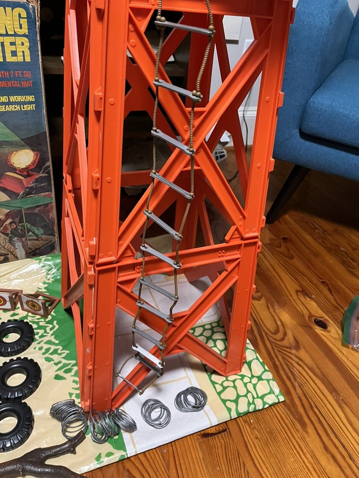 Hasbro GI Joe Training Center Tower w Snake Cave Box Adventure Team ...