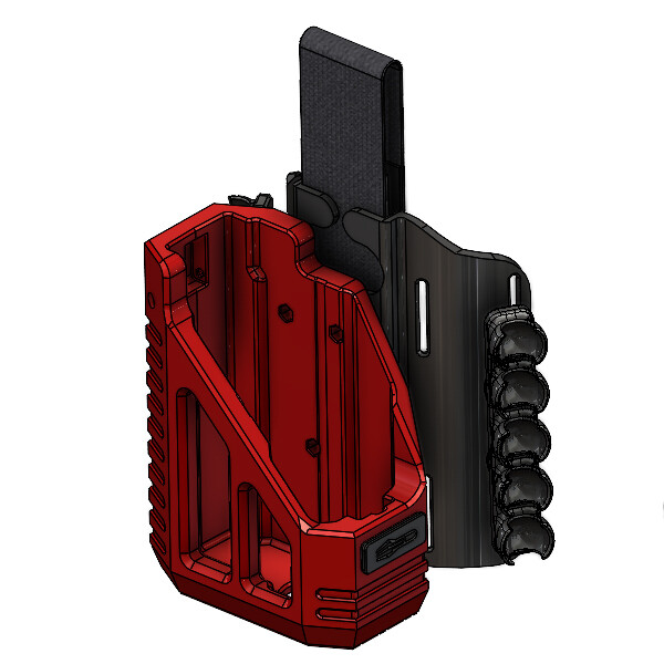 3D Printed Fast Draw Drop Leg Holster for Nerf Rival Kronos Pistol ...