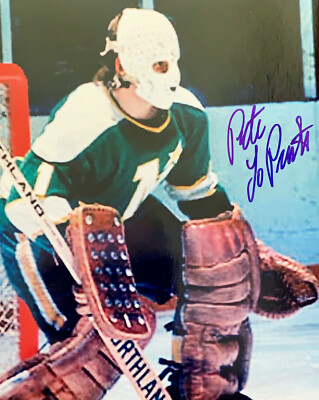 Pete LoPresti North Stars Goalie Signed 8x10 Color Photo #3 W/COA | eBay