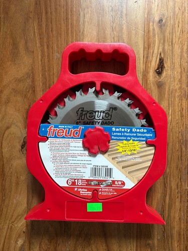 FREUD SD306 SAFETY DADO SAW BLADE SET 6" Diameter 24 Teeth, 1/4" - 13/ ...