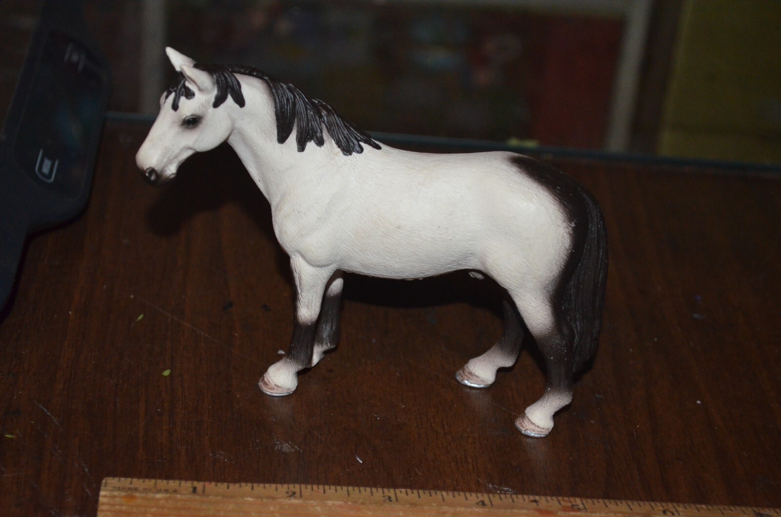 Schleich WHITE HANOVERIAN STALLION Horse 2008 Retired - Animal Figure ...