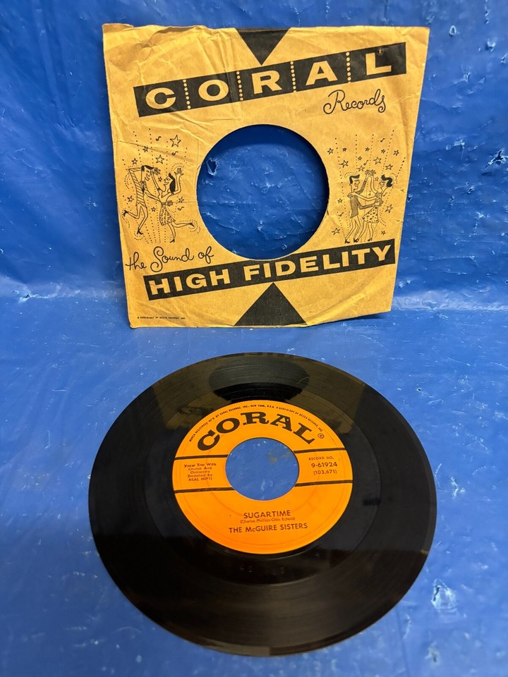 The McGuire Sisters – Sugartime - 7" VINYL 45 RPM | eBay