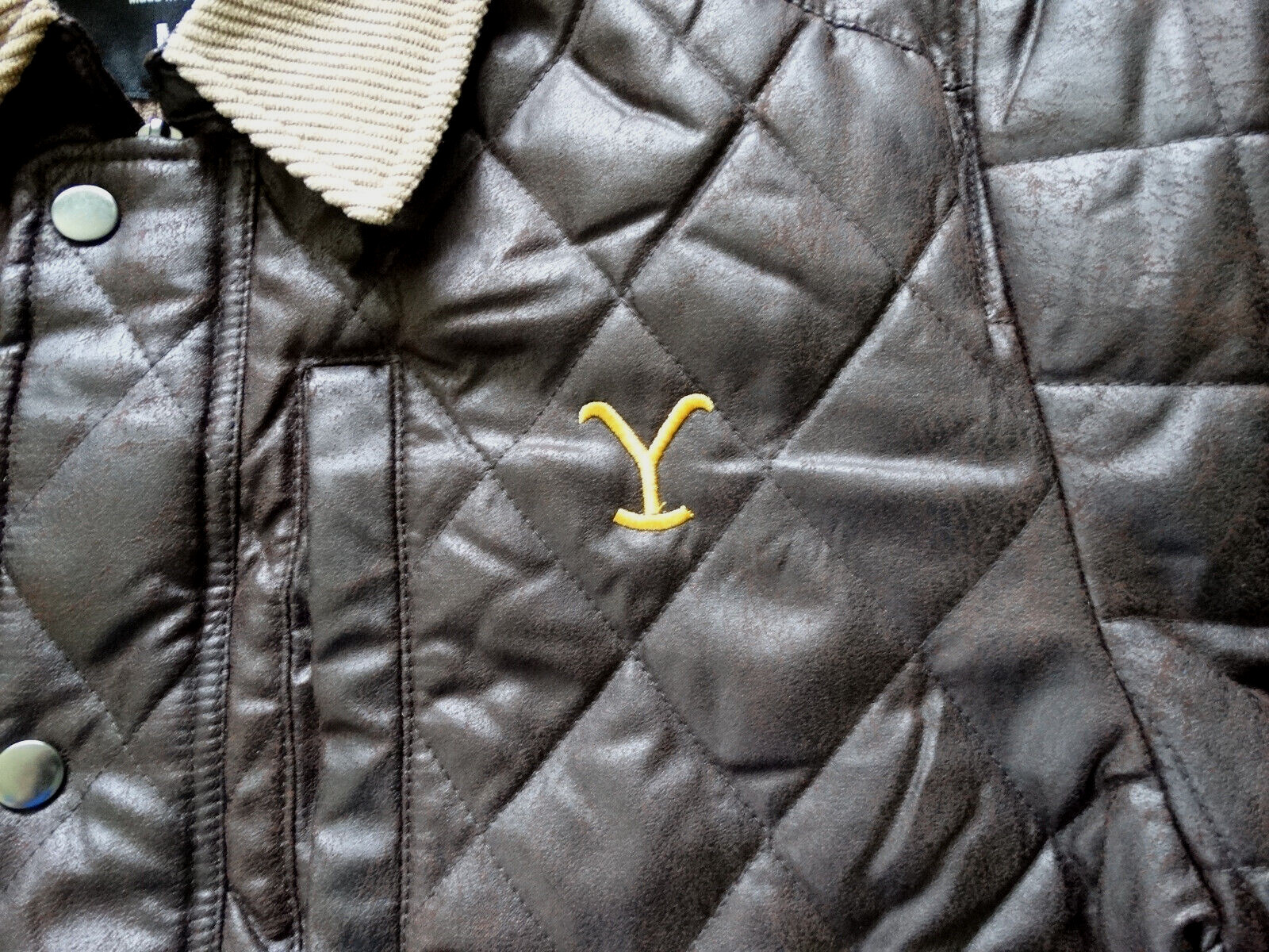 Yellowstone TV Logo Dutton Ranch Officially Licensed Brown Pleather ...